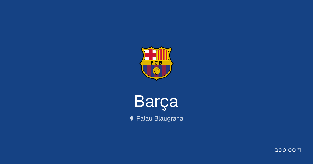 Plantilla Barça | Equipo acb | acb.com