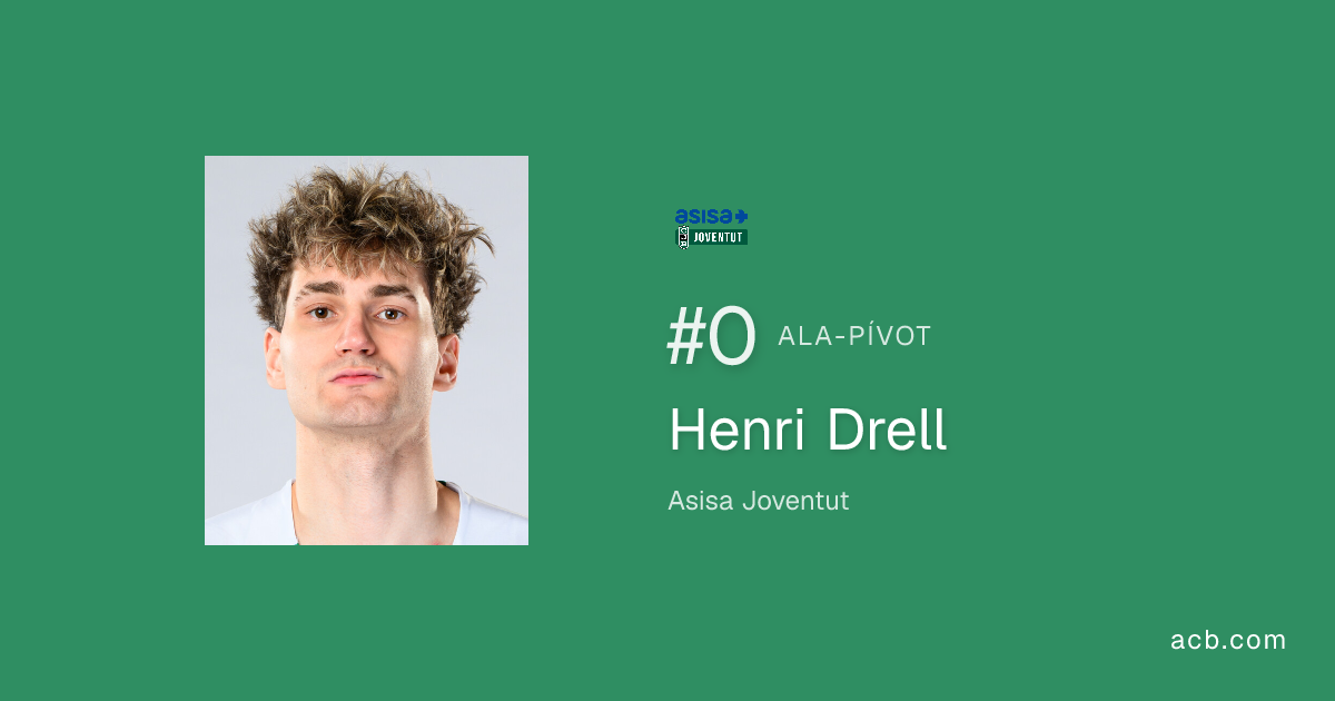 Temporada Henri Drell | Jugador acb | acb.com