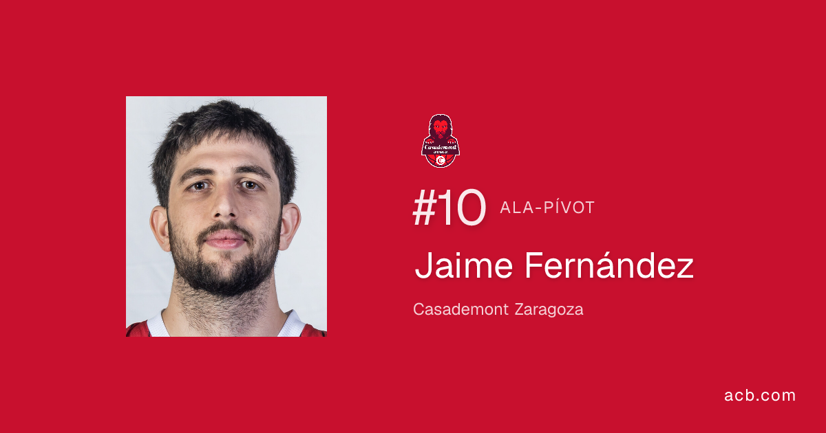 Temporada Jaime Fernández | Jugador acb | acb.com
