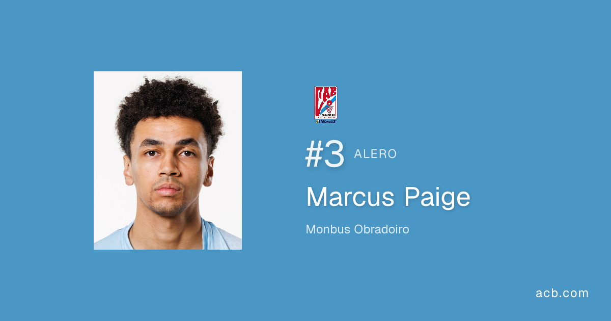 Marcus Paige | Jugador acb | acb.com