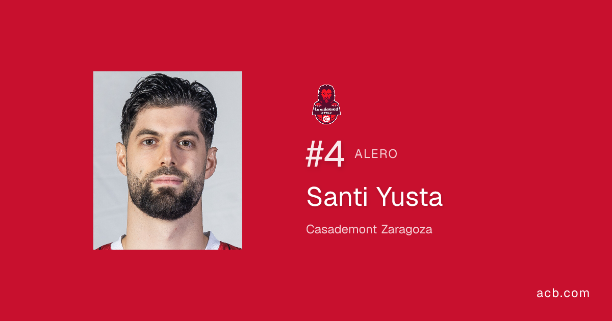 Temporada Santi Yusta | Jugador acb | acb.com